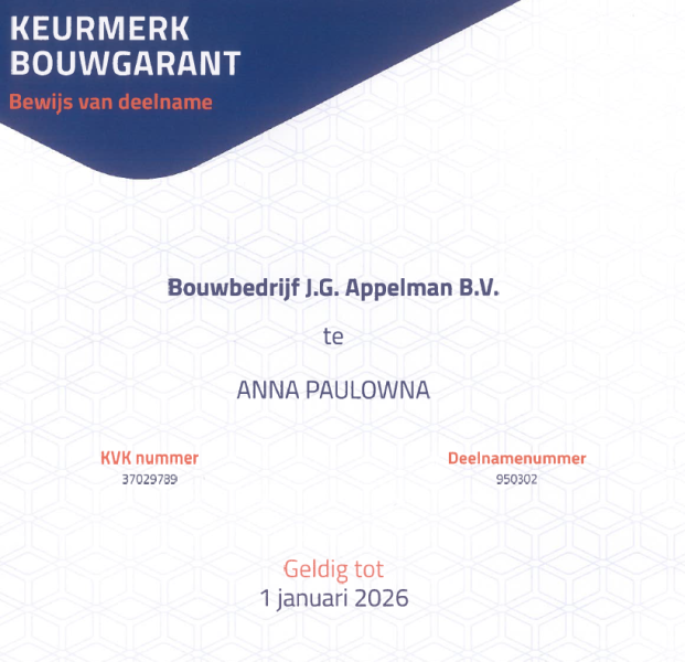 Bouwbedrijf Hollands Kroon - Bouwbedrijf Appelman